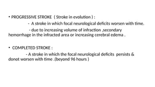 Management of stroke and it's clinical importance | PPTX