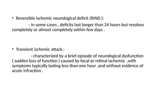 Management of stroke and it's clinical importance | PPTX