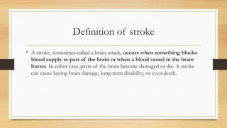 pediatric stroke and its presentation.pptx