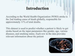Data Analysis Project: Stroke Prediction | PPTX