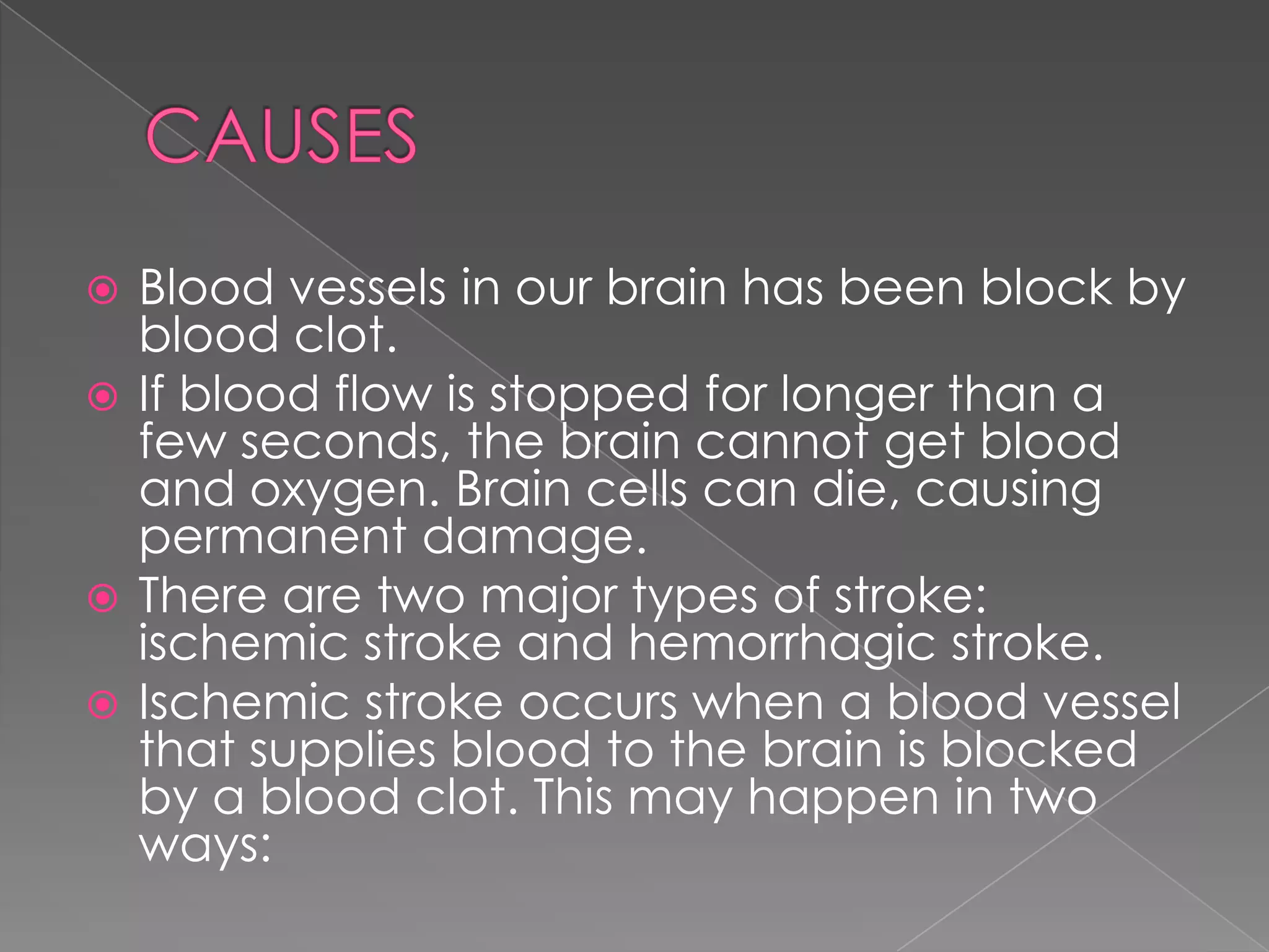 Stroke presentation | PPTX | Brain and Nervous System Disorders ...