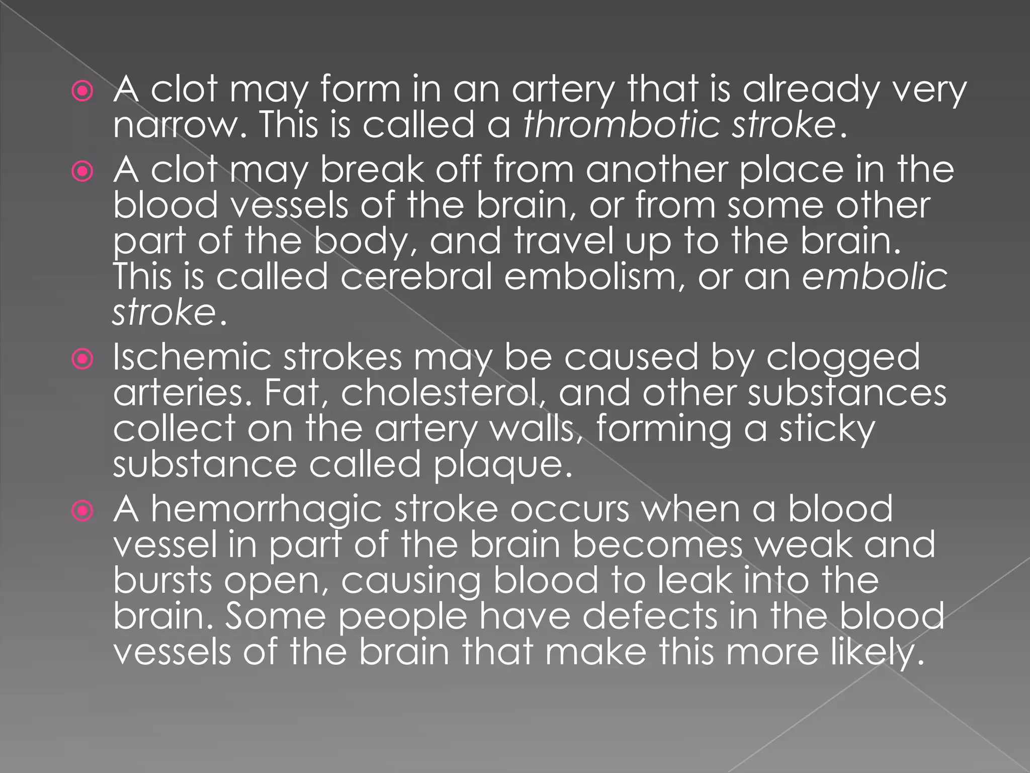 Stroke presentation | PPTX | Brain and Nervous System Disorders ...