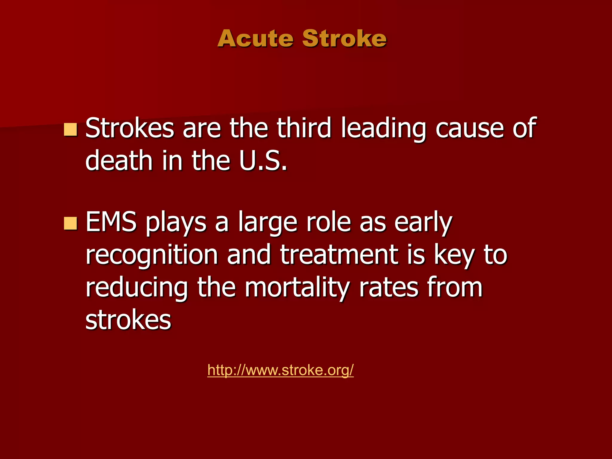 Stroke presentation | PPT