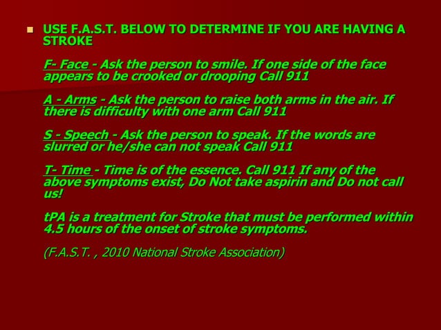 Stroke presentation | PPT