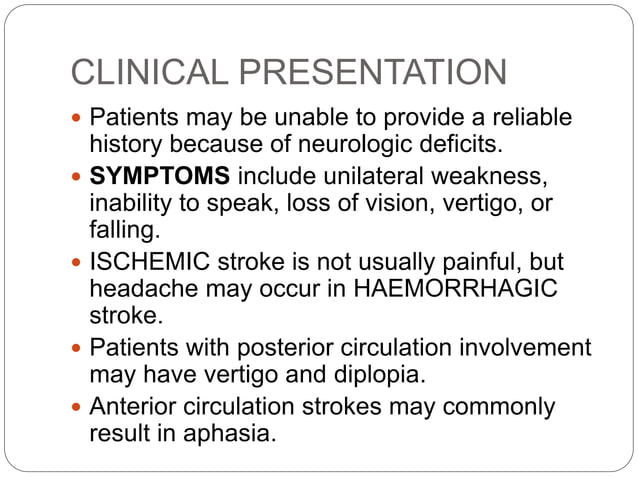 Stroke presentation By Saba Arif | PPT | Blood Disorders | Diseases and Conditions
