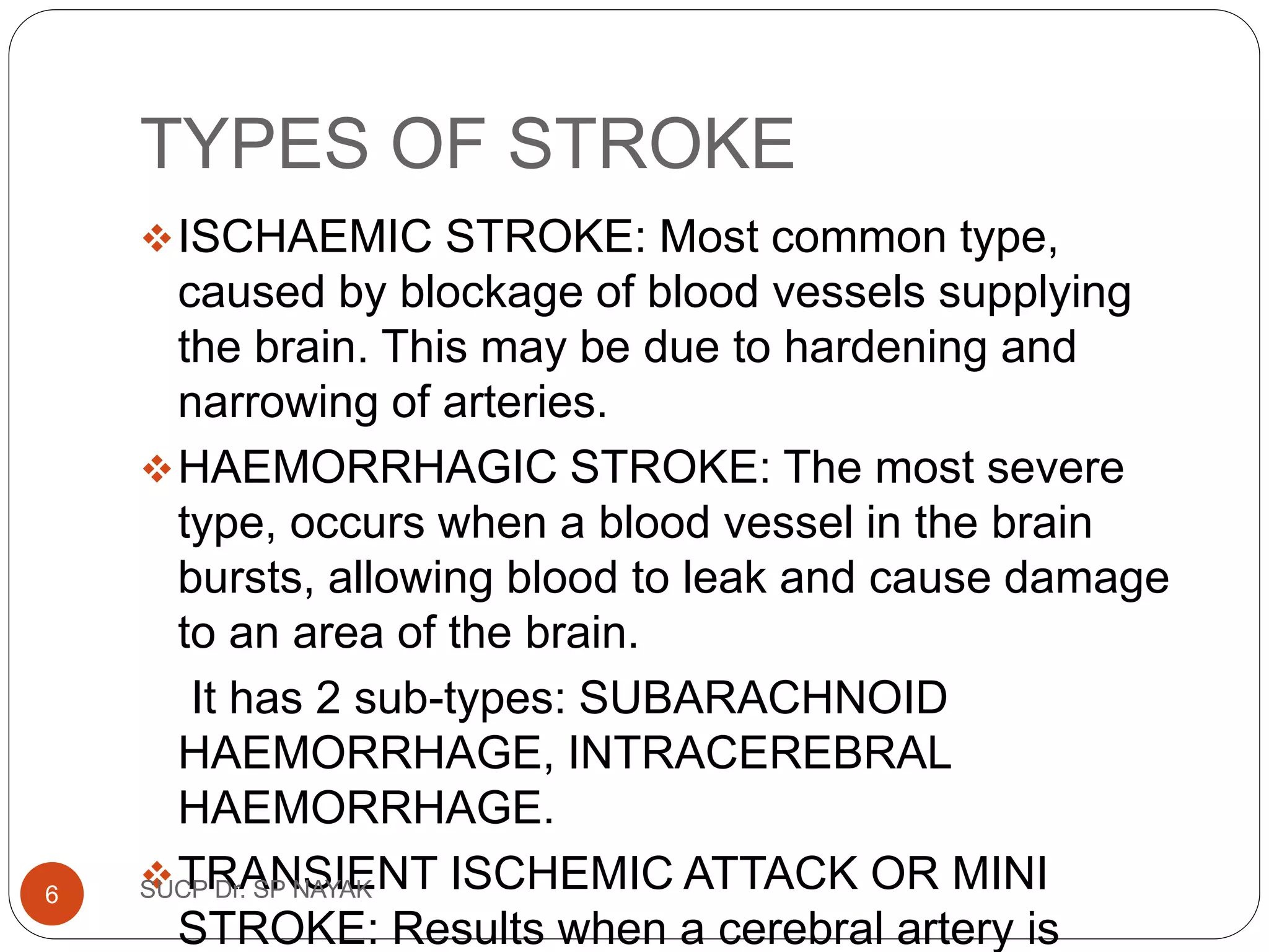 Stroke presentation By Saba Arif | PPT