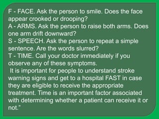 Stroke preventable and curable medicine jobelyn | PPTX