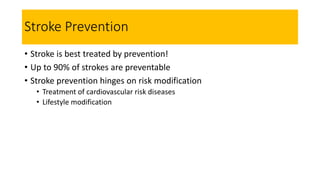 Stroke prevention | PPTX