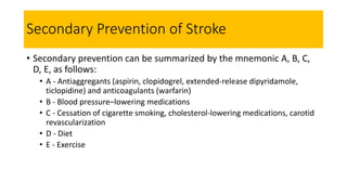 Stroke prevention | PPTX