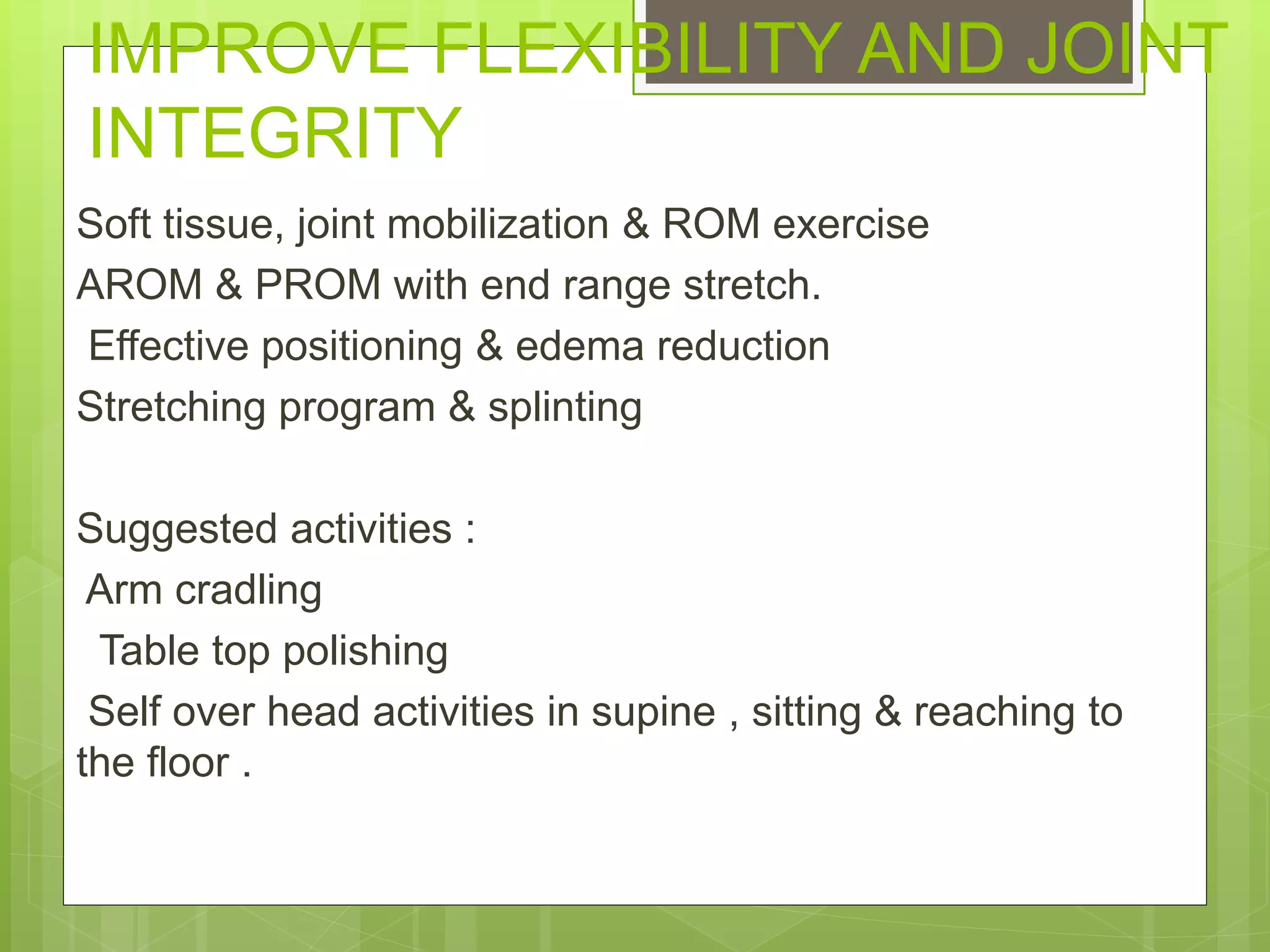 PHYSIOTHERAPY MANAGEMENT OF POST STROKE PATIENT. | PPTX