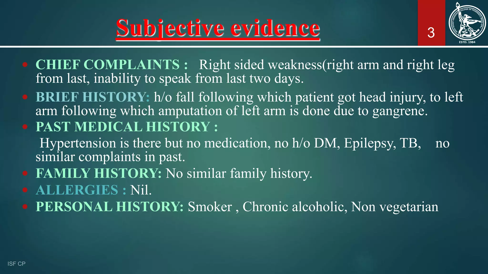 On Stroke(CVA) with left middle CVA presentation | PPTX