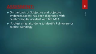 On Stroke(CVA) with left middle CVA presentation | PPTX