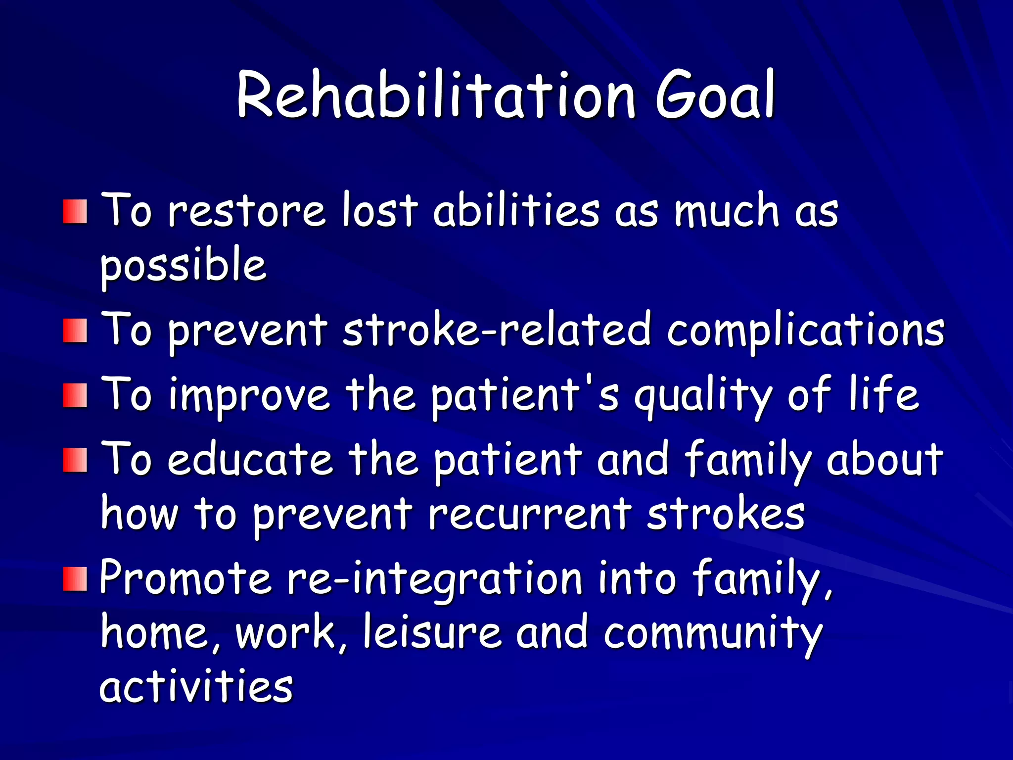 Stroke Rehabilitation | PPT