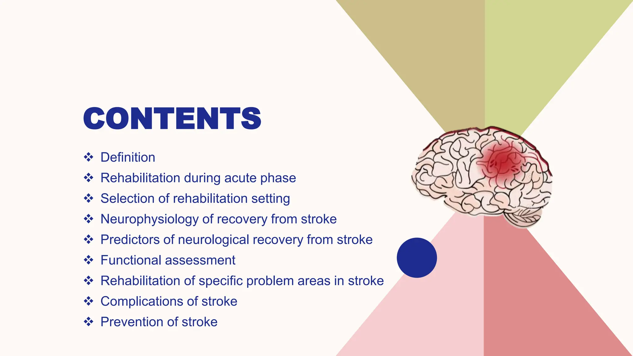 Stroke rehabilitation | PPTX