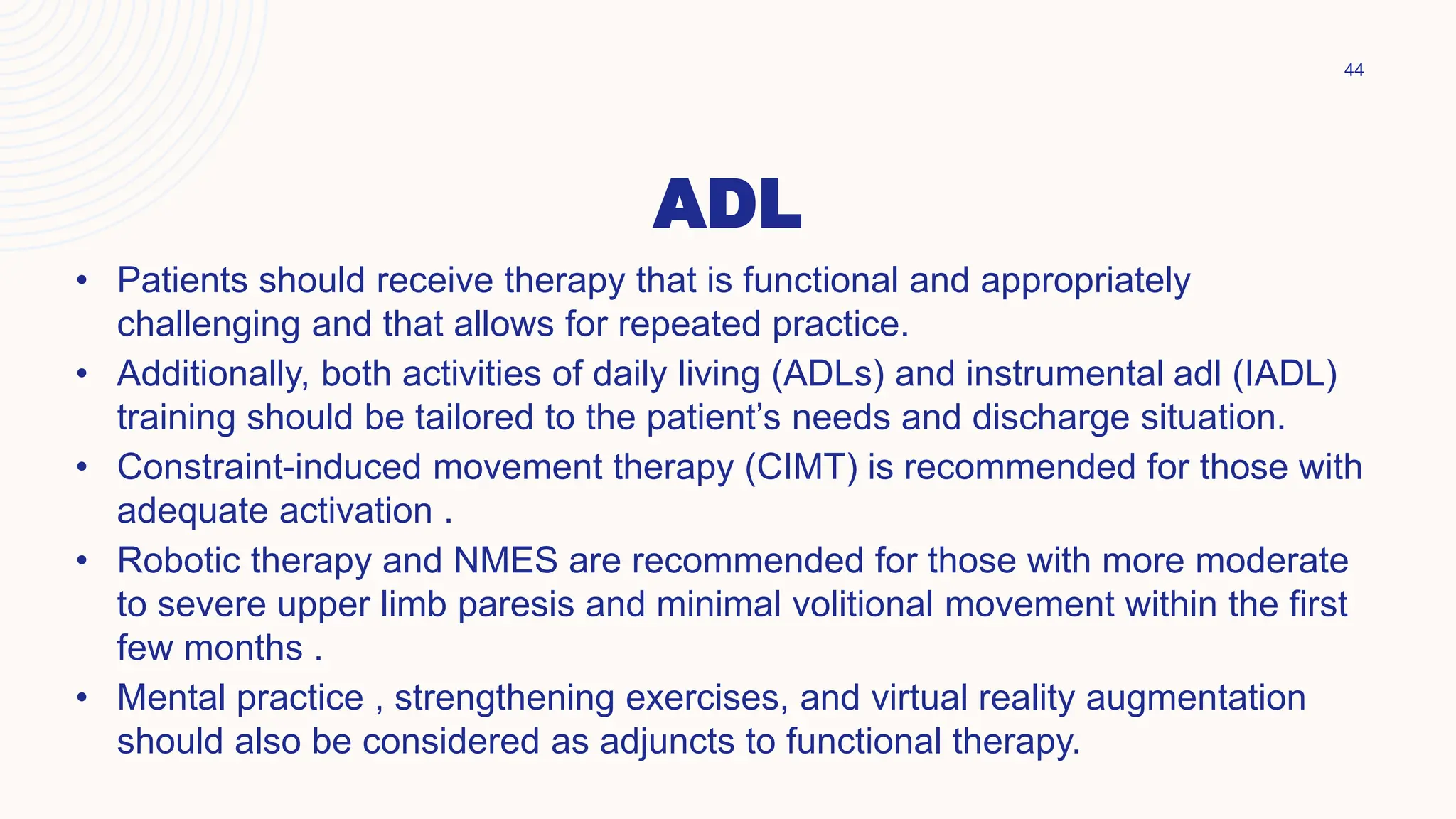 Stroke rehabilitation | PPTX
