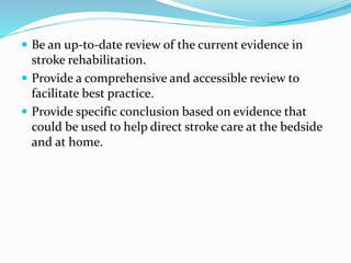 Stroke rehabilitationEBS | PPT