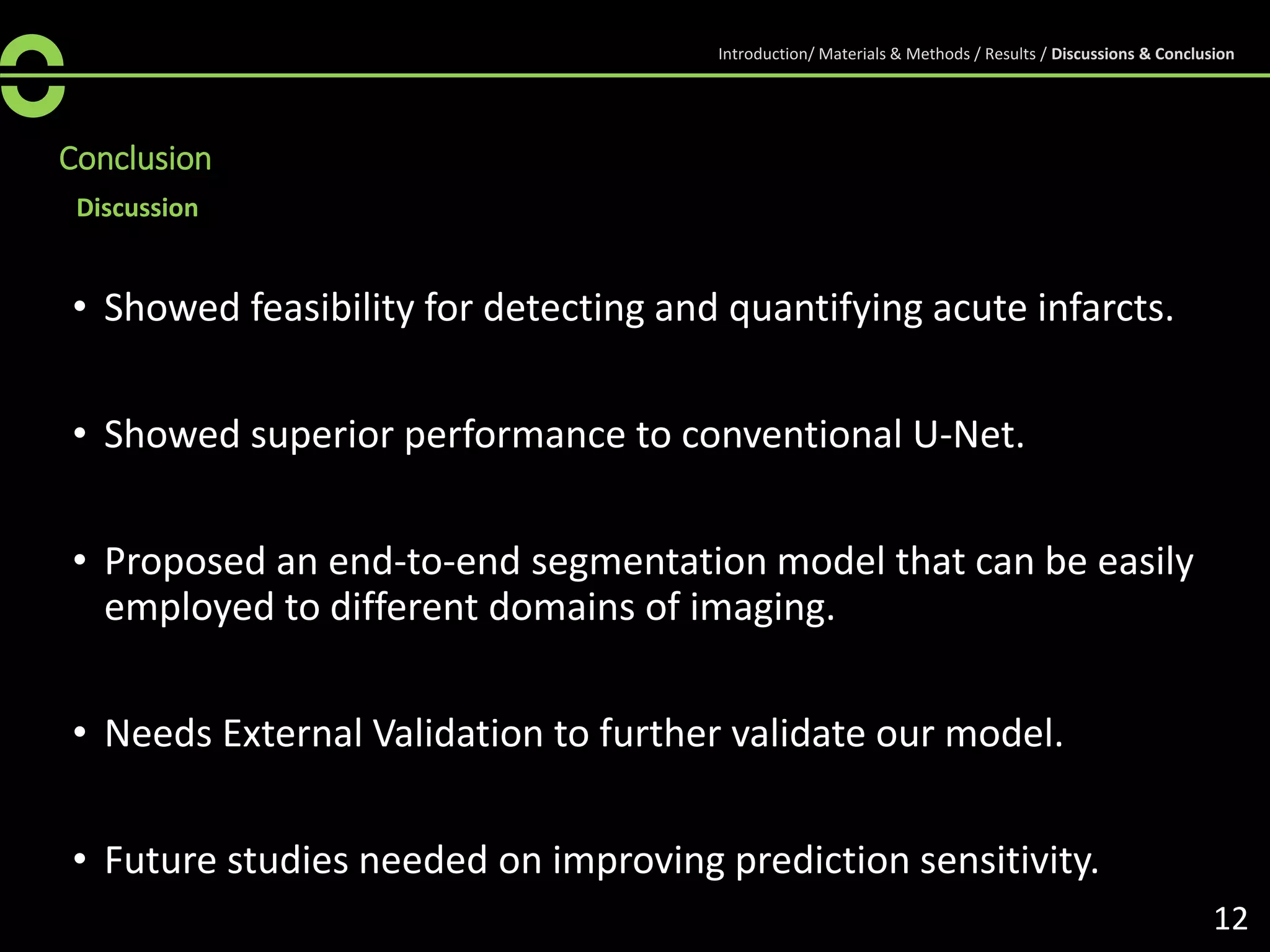 Deep Learning-based Fully Automated Detection and Quantification of Acute Infarcts | PPT