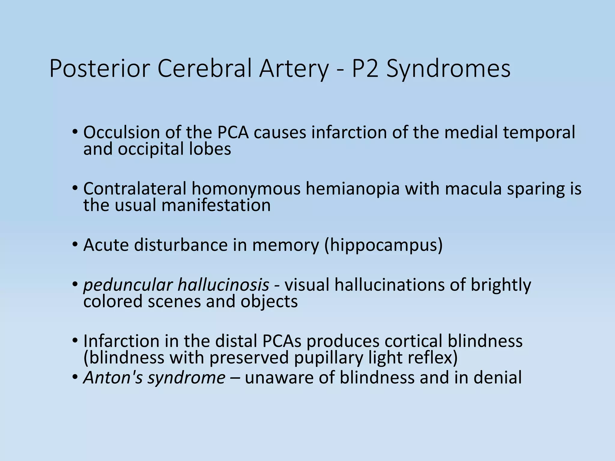 Stroke syndromes | PPTX