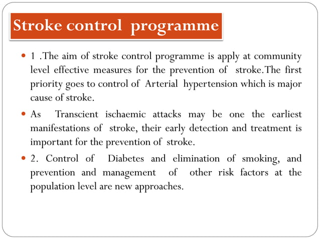 Stroke (cerebrovascular accident) | PPT