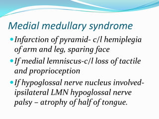 Stroke syndromes | PPTX