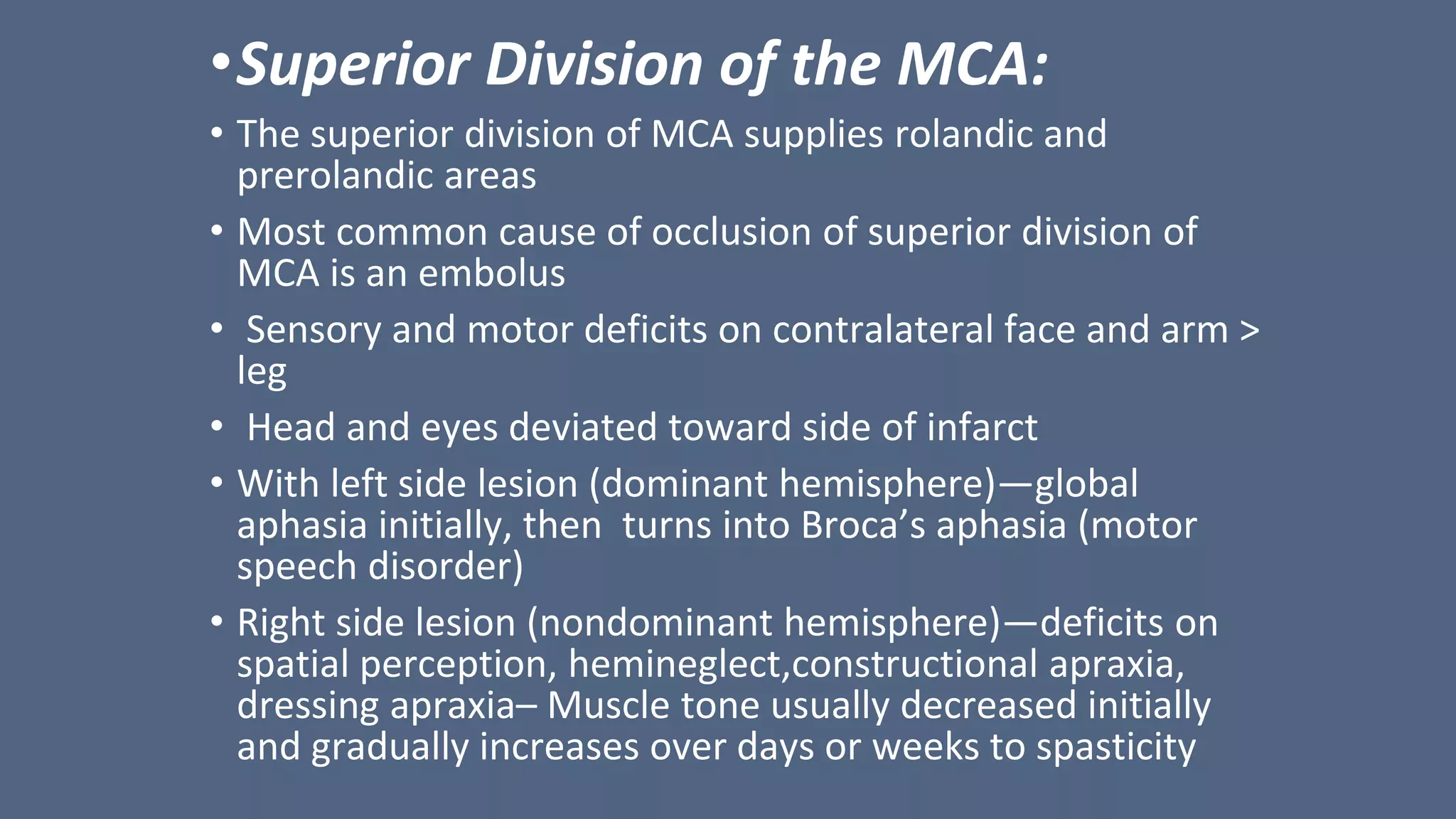 Stroke syndromes | PPTX