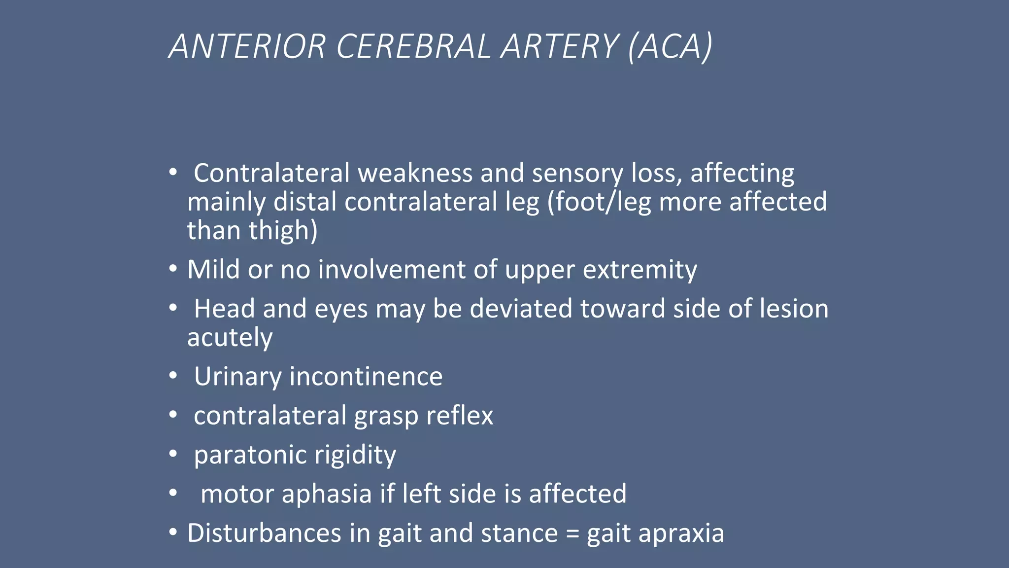 Stroke syndromes | PPTX