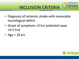 PPT FERNE/EMRA Session: Treating Ischemic Stroke Patients, 60% OFF