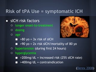 Health Policy - Use of IV tPA for Acute Ischemic Strokes | PPT