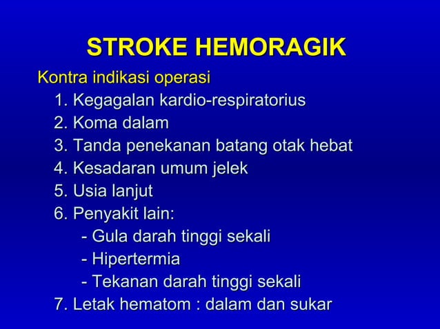 Stroke Basic Knowledge Bhs Indonesia | PPT