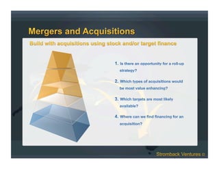Stromback Ventures - Mentor Capital | PDF