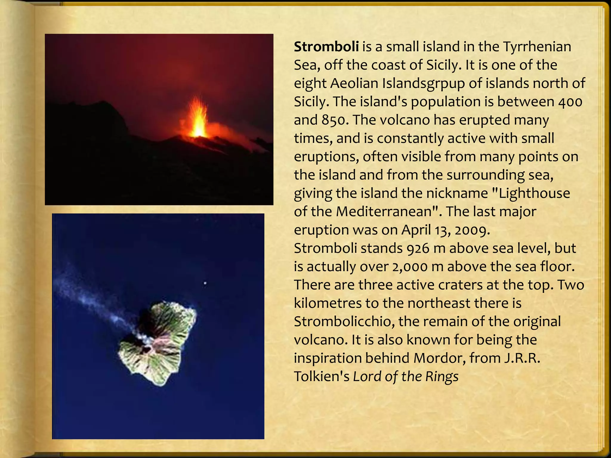Stromboli ppt | PPTX