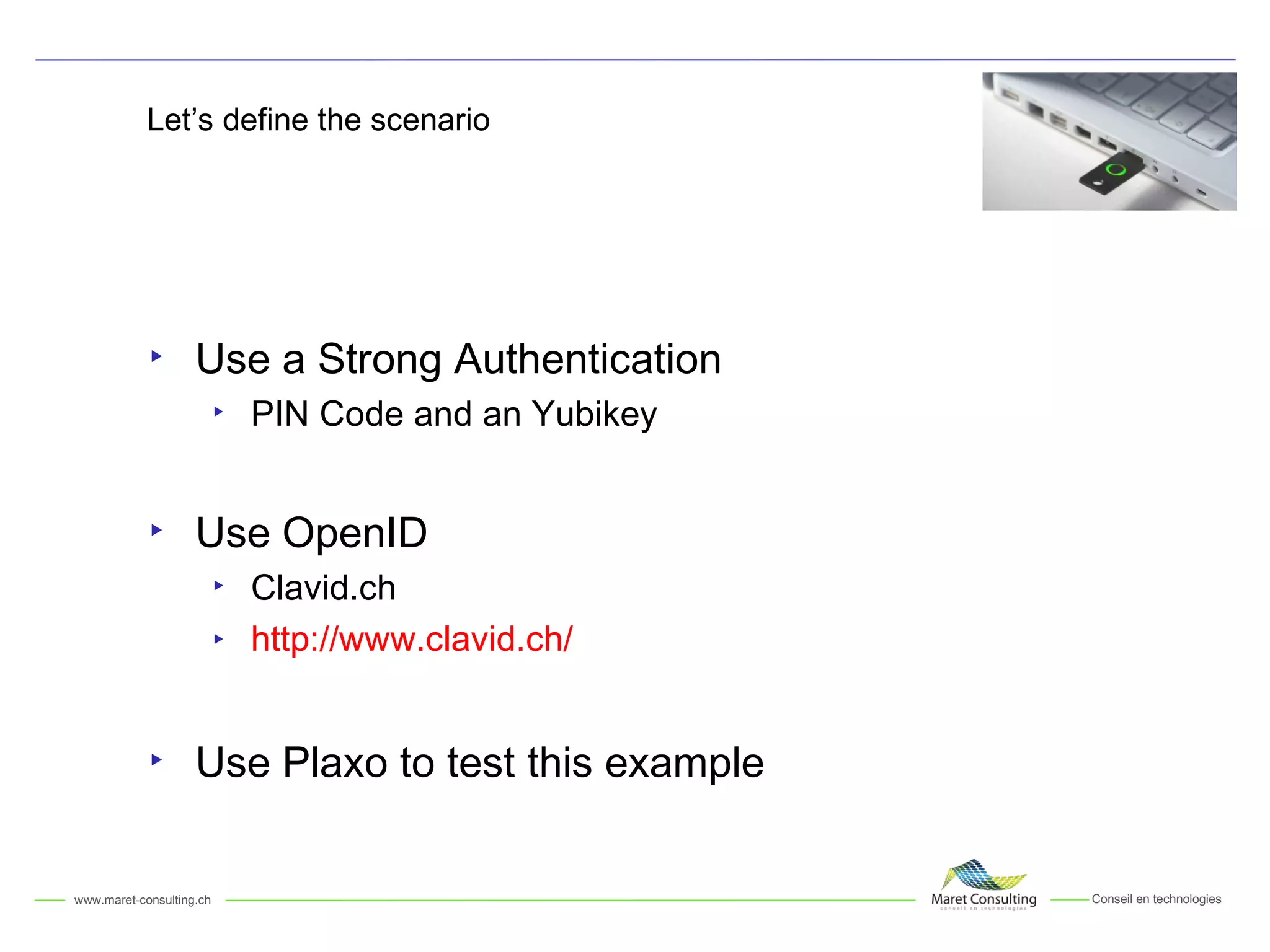 Strong Authentication OpenID & Yubico | PPT