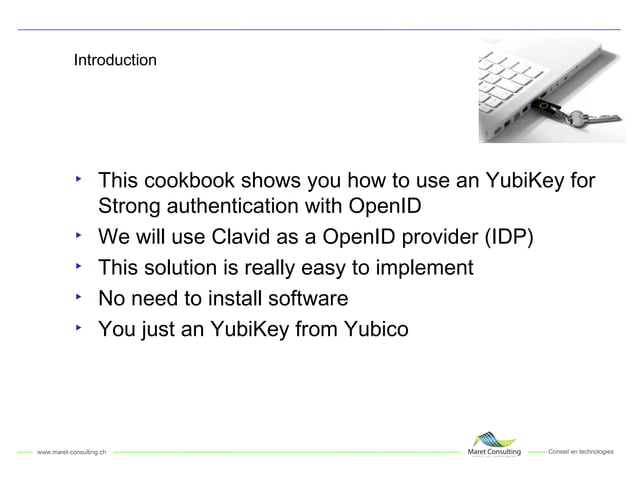 Strong Authentication OpenID & Yubico | PPT | Computing | Technology & Computing