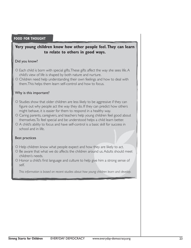 Strong Starts for Children | PDF