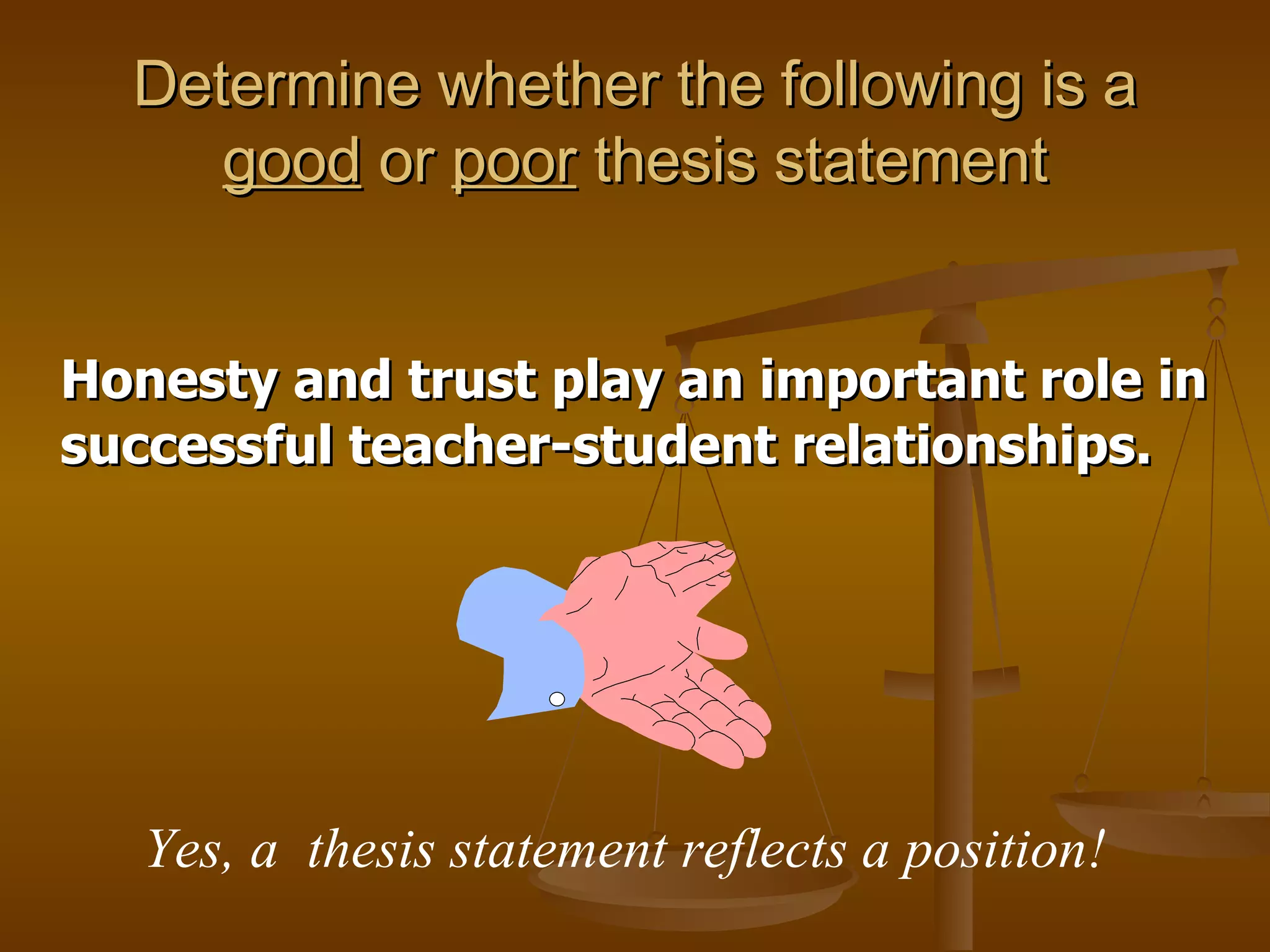 Strong Thesis Statements | PPT
