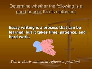 Strong Thesis Statements | PPT
