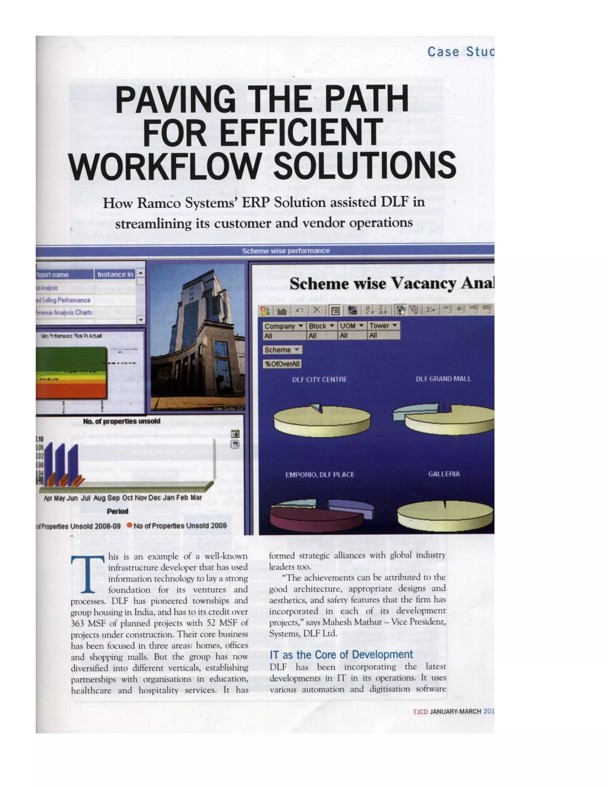 Ramco Systems' Case Study : Paving the path for efficient workflow solutions | PDF | Free Download