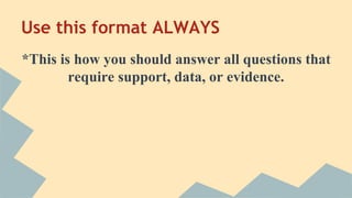 Strong Answer Format (ACE) | PPT