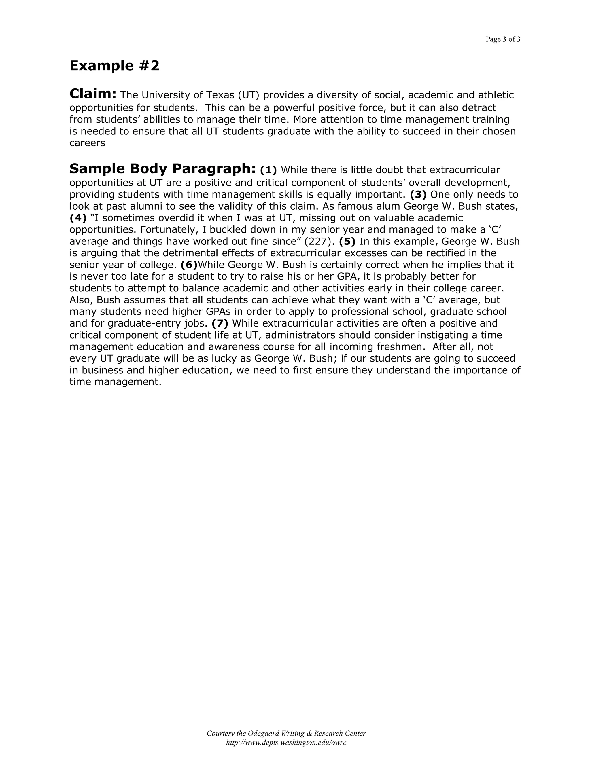 Strong body paragraphs | PDF