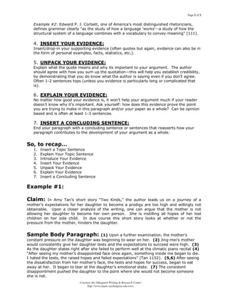 Strong body paragraphs | PDF