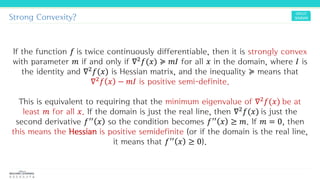 Strong convexity on gradient descent and newton's method | PPT