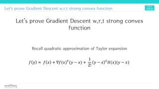 Strong convexity on gradient descent and newton's method | PPT