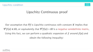 Strong convexity on gradient descent and newton's method | PPT