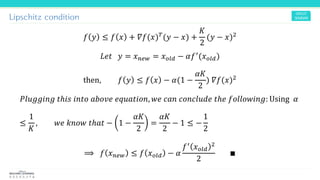 Strong convexity on gradient descent and newton's method | PPT