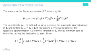 Strong convexity on gradient descent and newton's method | PPT