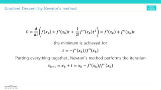 Strong convexity on gradient descent and newton's method | PPT