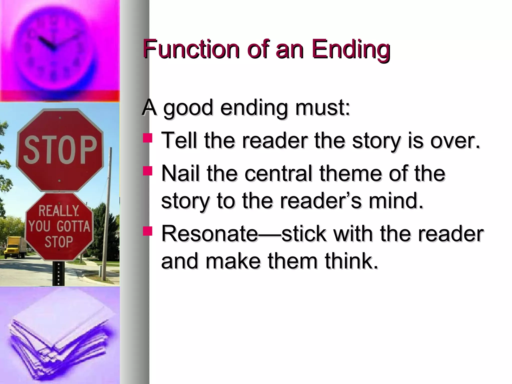 Strong Endings | PPT