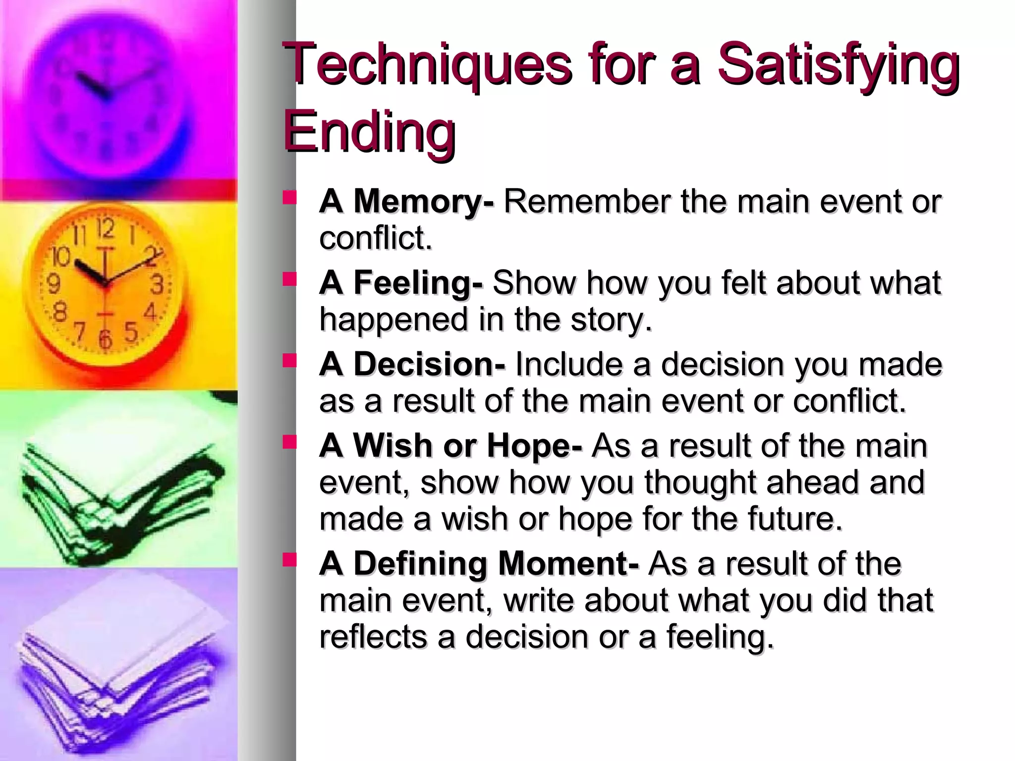 Strong Endings | PPT