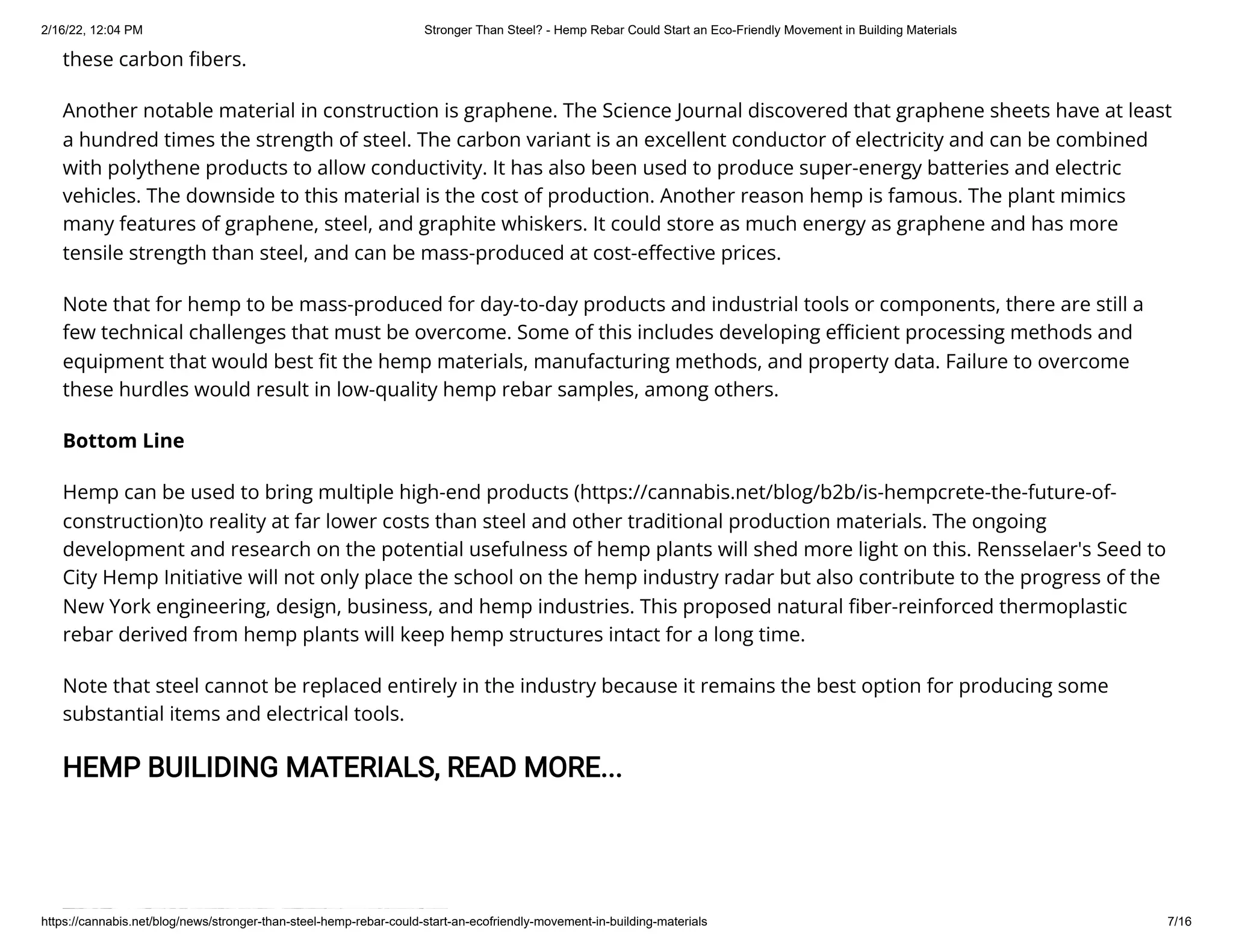 Is Hemp Rebar Part the Future of Building Materials? | PPT