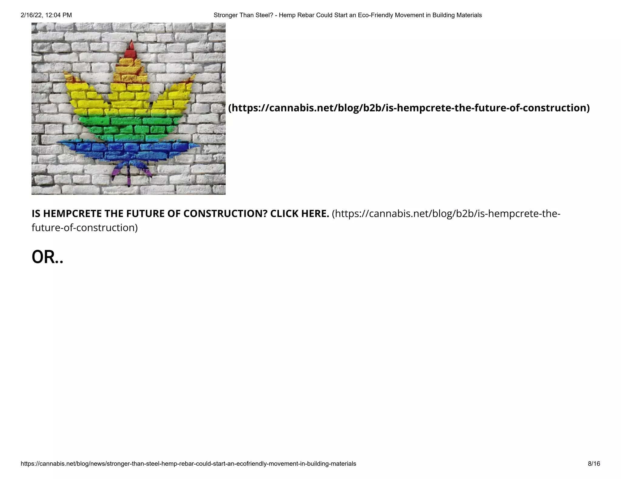 Is Hemp Rebar Part the Future of Building Materials? | PPT